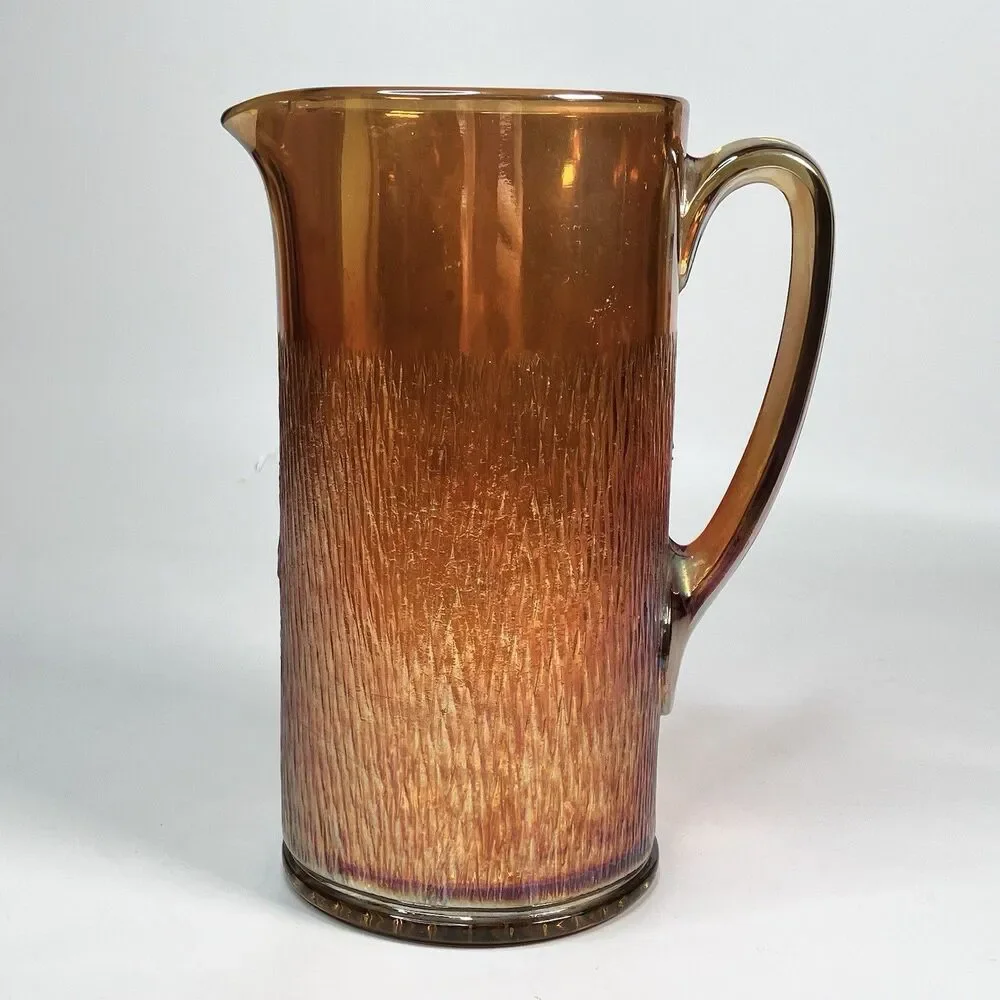 Jeannette | Dining | Vtg Jeannette Marigold Carnival Glass Pitcher Tree ...